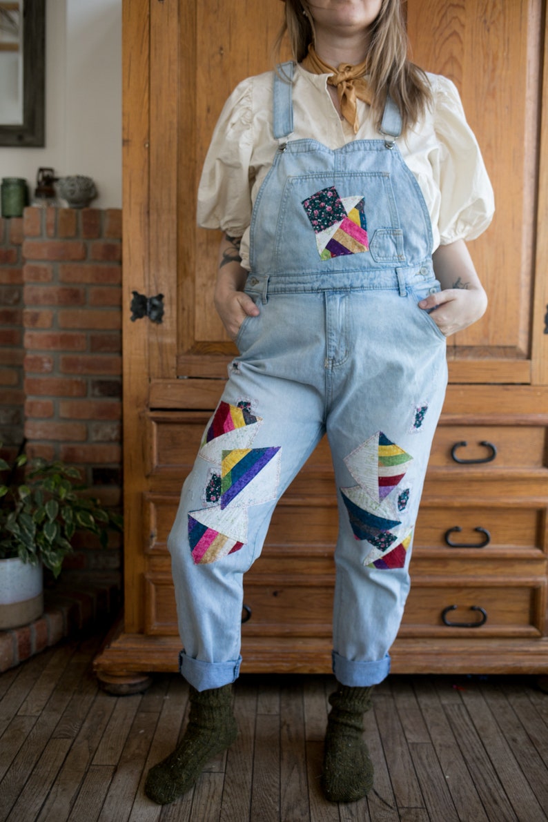 Overalls Upcycled Quilt Patches - Etsy