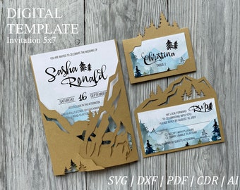 Mountain Wedding Svg - Etsy