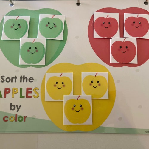 Apple Preschool Bundle Fall Nature Montessori Busy Book - Etsy