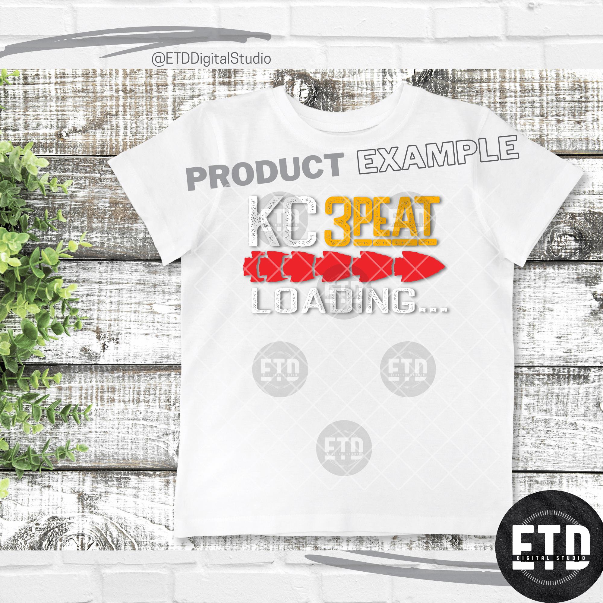 KC 3peat Loading Chiefs Football Svg Png Digital Download Clipart ...