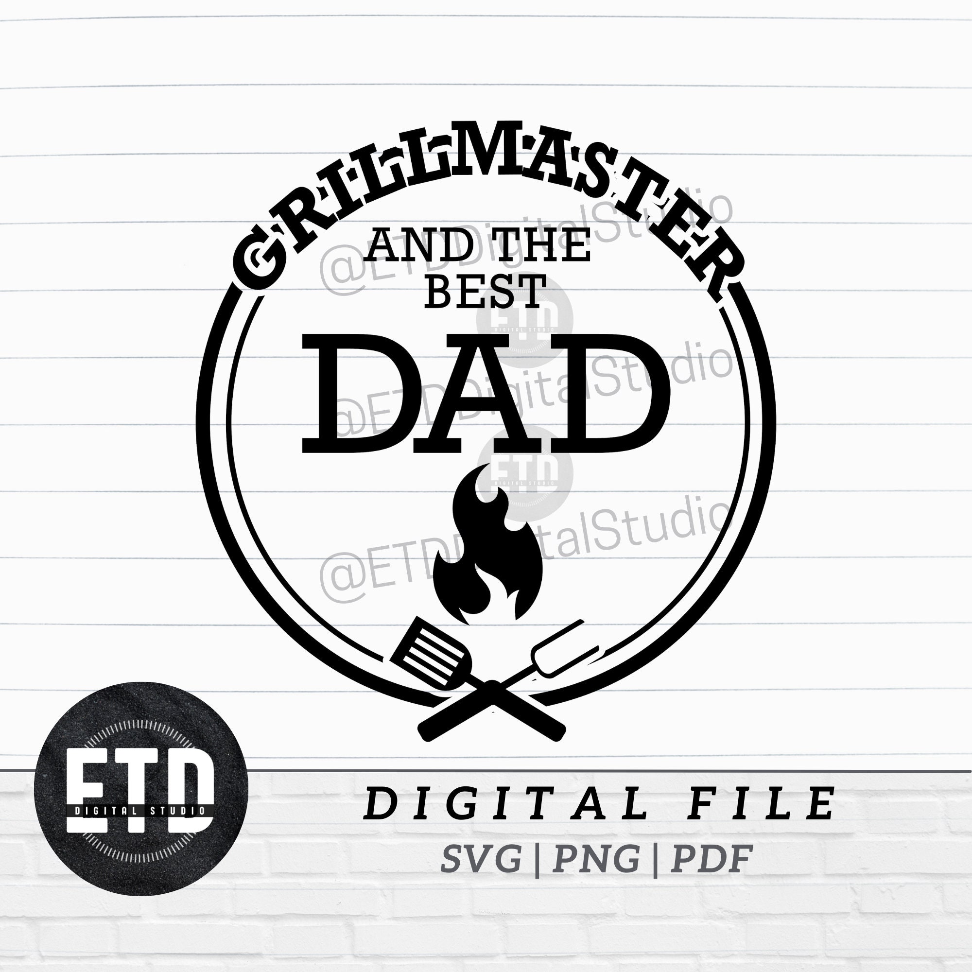 Grillmaster Logo, Grilling, Bbq, Fathers Day, Dad, Cookout, Pitmaster ...