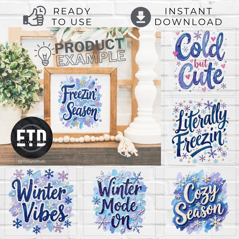 Winter Vibes Cold but Cute PNG Bundle | Cozy Snowflake Winter Shirt ...