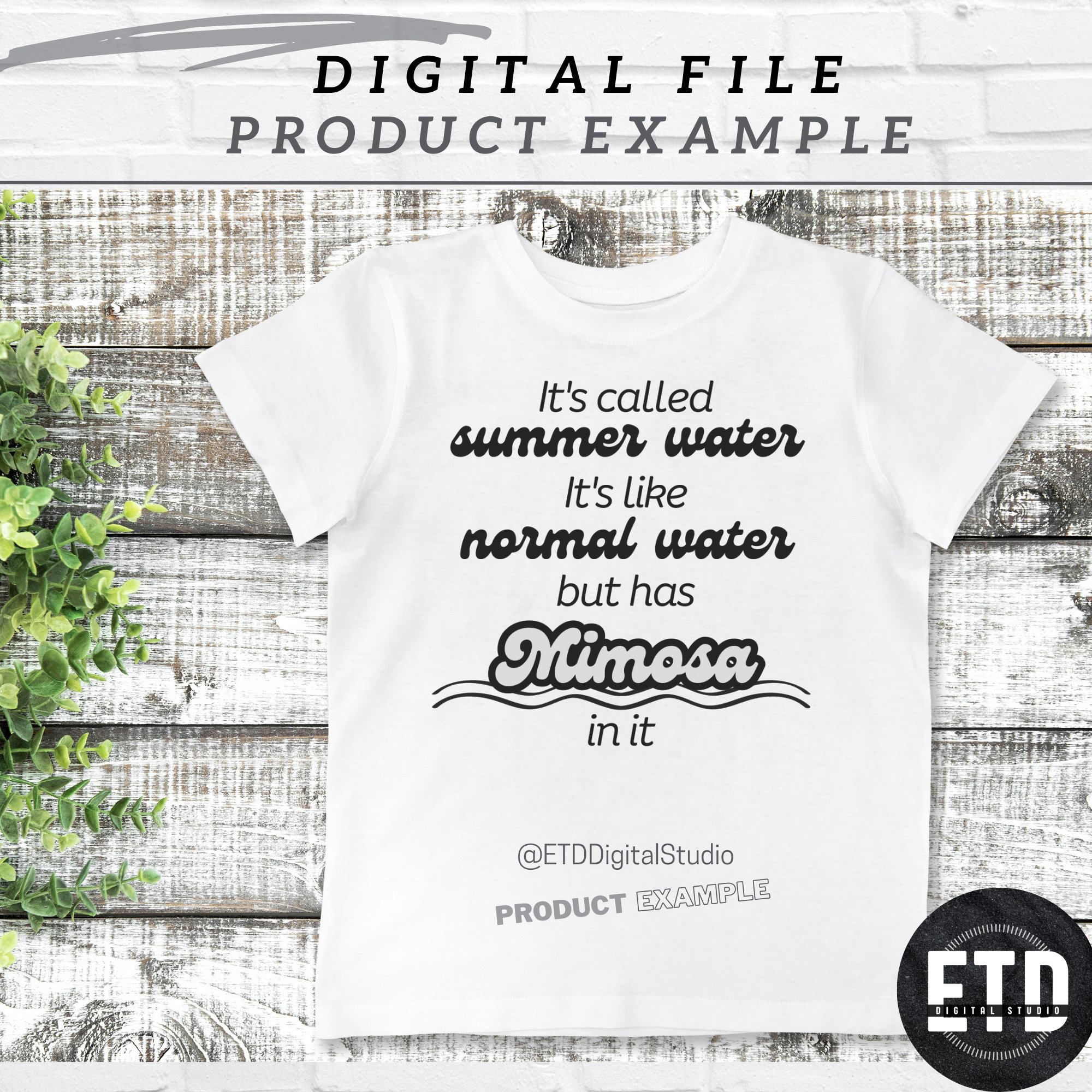 Summer Water Mimosa Funny Day Drinking Quote Alcohol Meme - Etsy