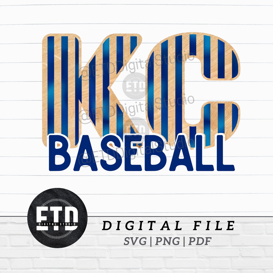 KC Baseball Royals Graphic Pdf Svg Png Digital File Clipart Printable ...