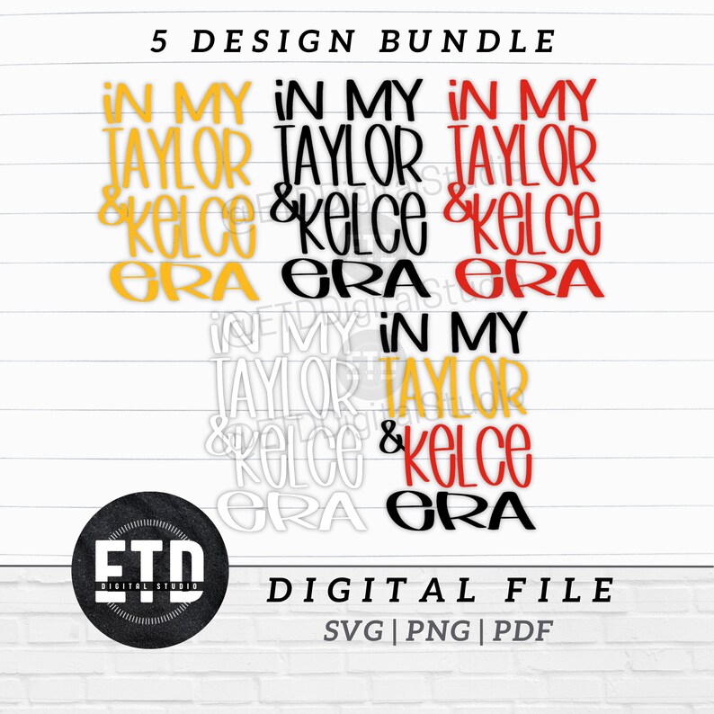 In My Kelce Era SVG PNG Digital Download Graphic File for Sublimation ...