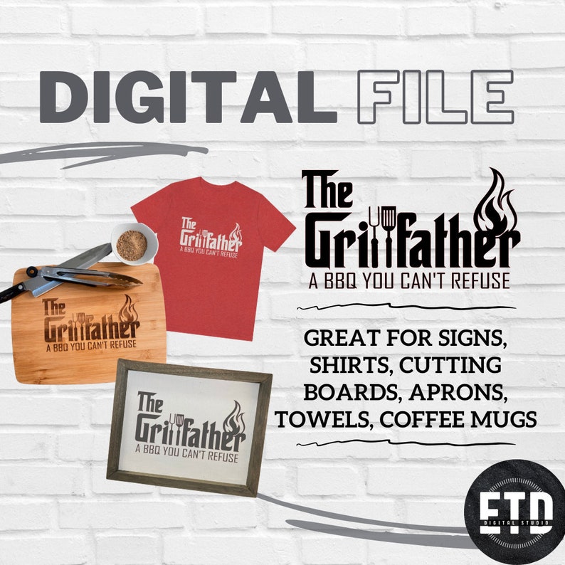 Grillfather, Grilling, Bbq, Fathers Day, Dad, Cookout, Pitmaster ...