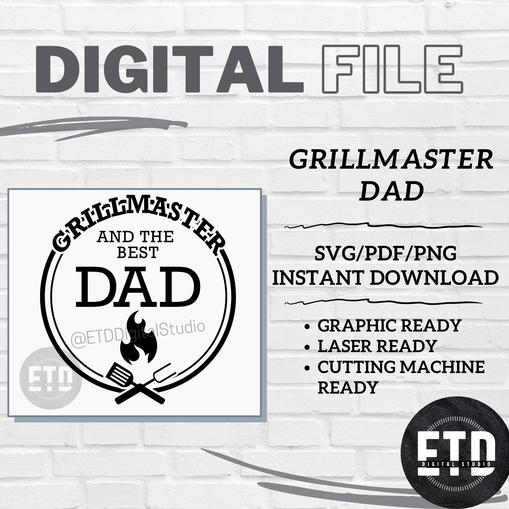 Grillmaster Logo, Grilling, Bbq, Fathers Day, Dad, Cookout, Pitmaster ...