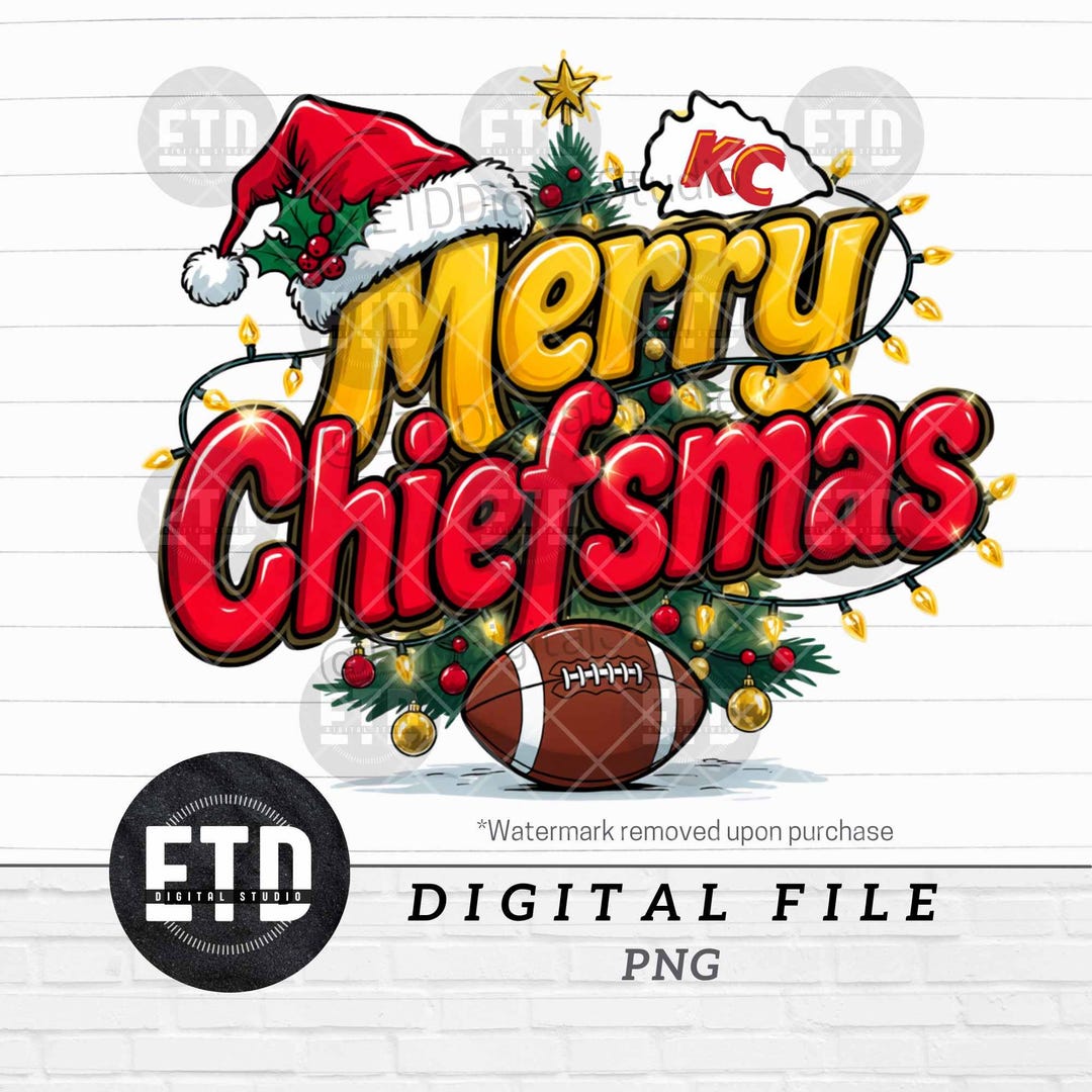 Merry Chiefsmas PNG Kansas City Football Christmas Design Shirts ...
