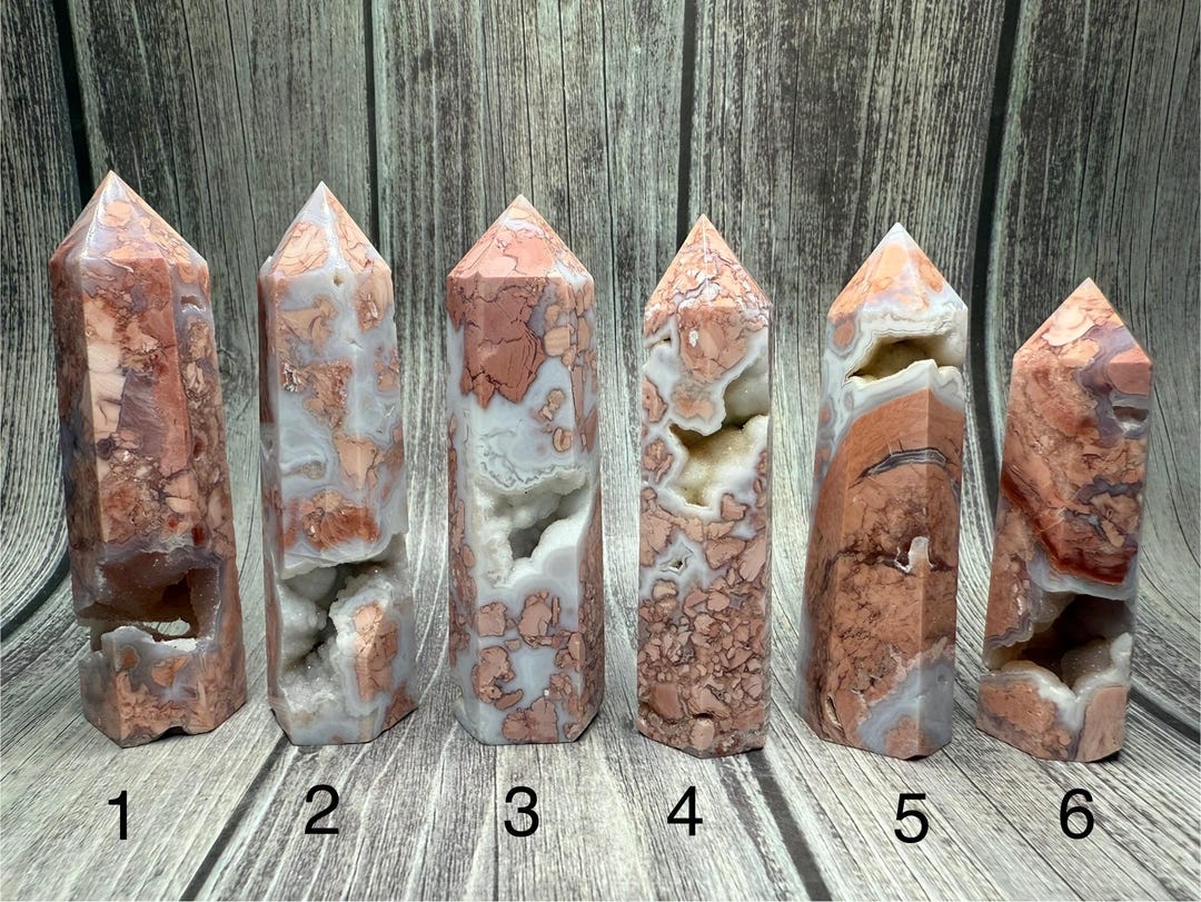 Cotton Candy Agate Points- Pink Agate From Mexico - Etsy