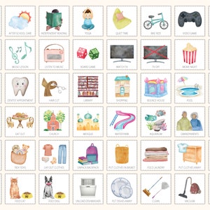 Kids Daily Routine Chart Cards: Visual Schedule Planner (digital ...