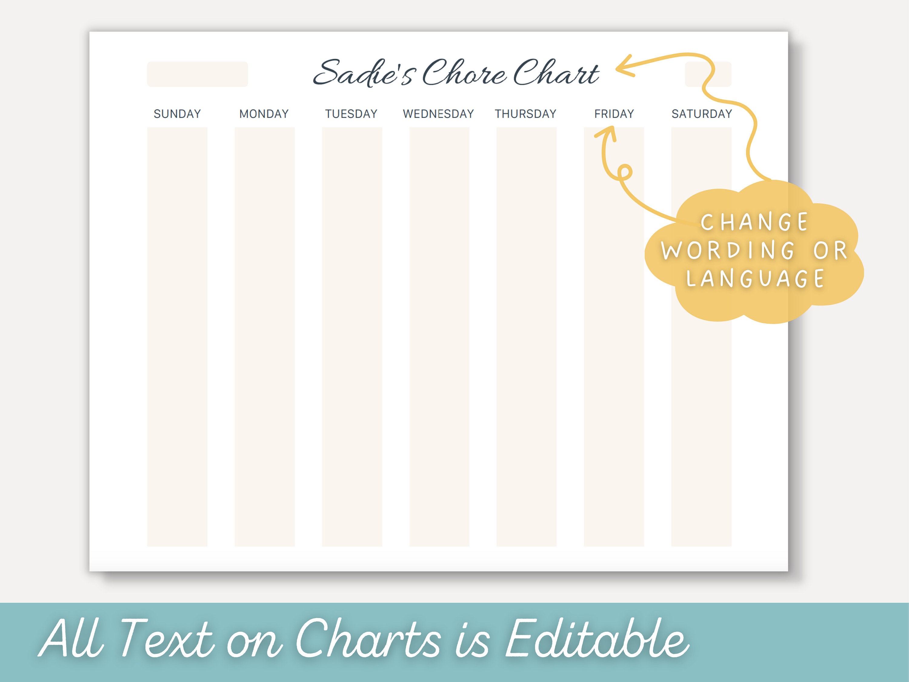 Weekly Routine Cards & Charts for Kids Visual Calendar - Etsy Australia