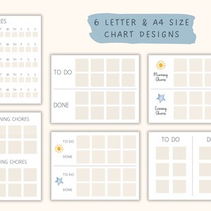 VISUAL CHORE CARDS & Charts for Kids | Responsibility Schedule ...