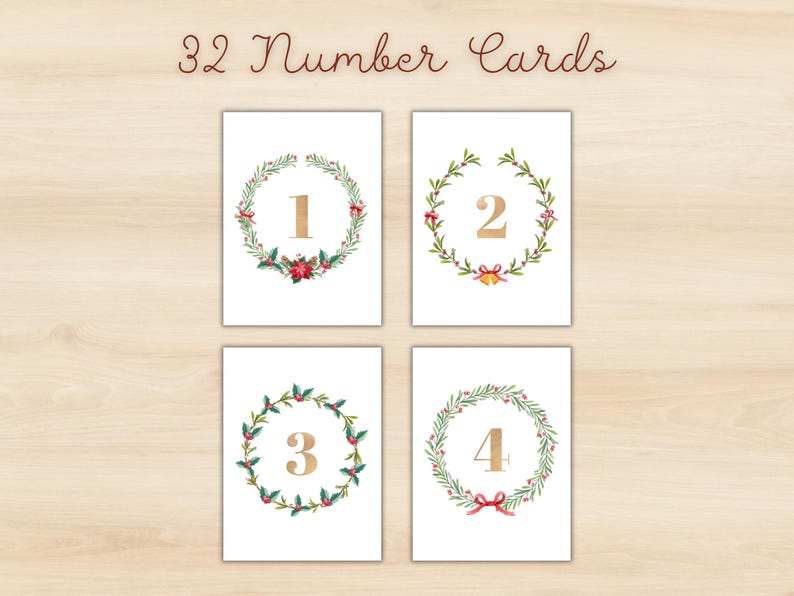 Editable Christmas Advent Activity Cards: Family Festive Fun (digital ...