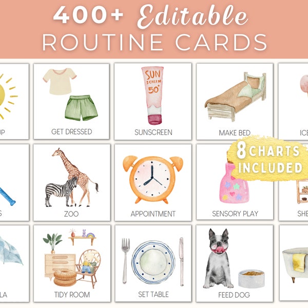 Toddler Routine Chart - Etsy