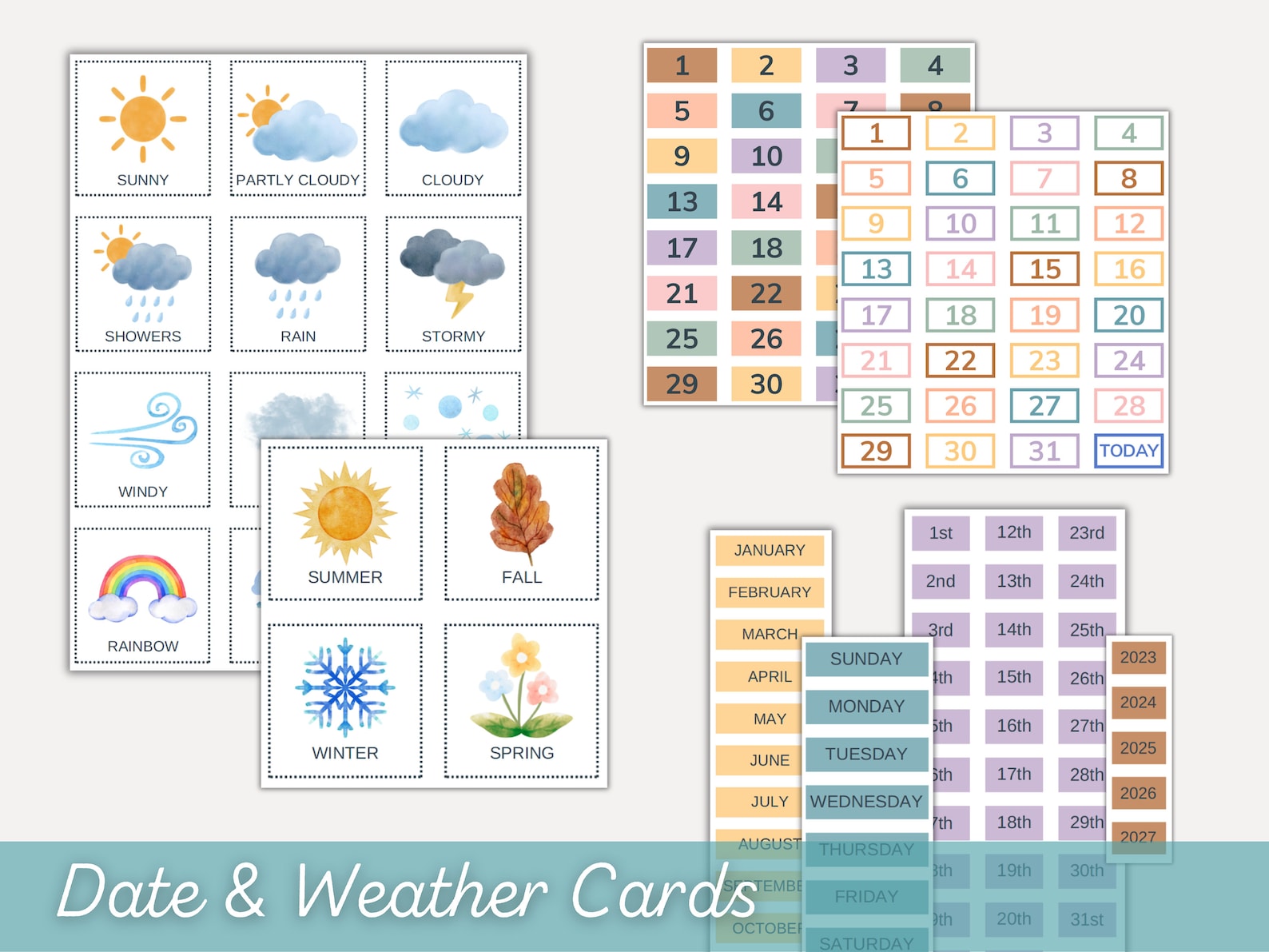 Weekly Routine Cards & Charts for Kids | Visual Calendar | Daily Rhythm ...