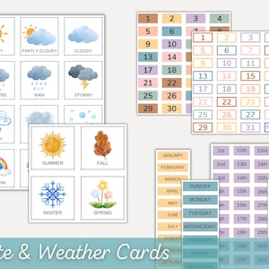Weekly Routine Cards & Charts for Kids | Visual Calendar | Daily Rhythm ...