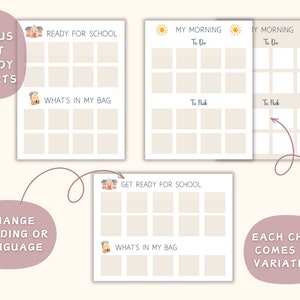 Daily Routine Cards & Charts for Kids | Morning, Afternoon, Evening ...