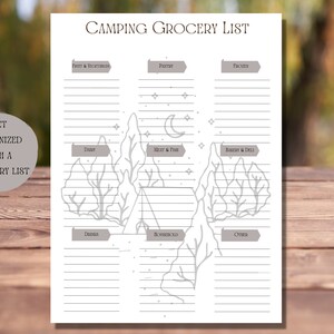 Printable Camping Trip Packing Checklist | Tent Camping Planner ...