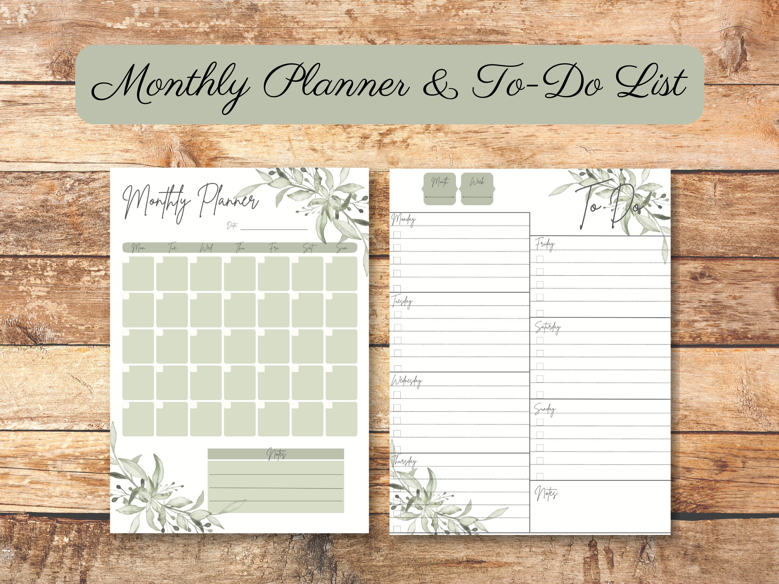 Editable Life Planner Bundle | Canva Cleaning, Budget, Fitness (digital ...