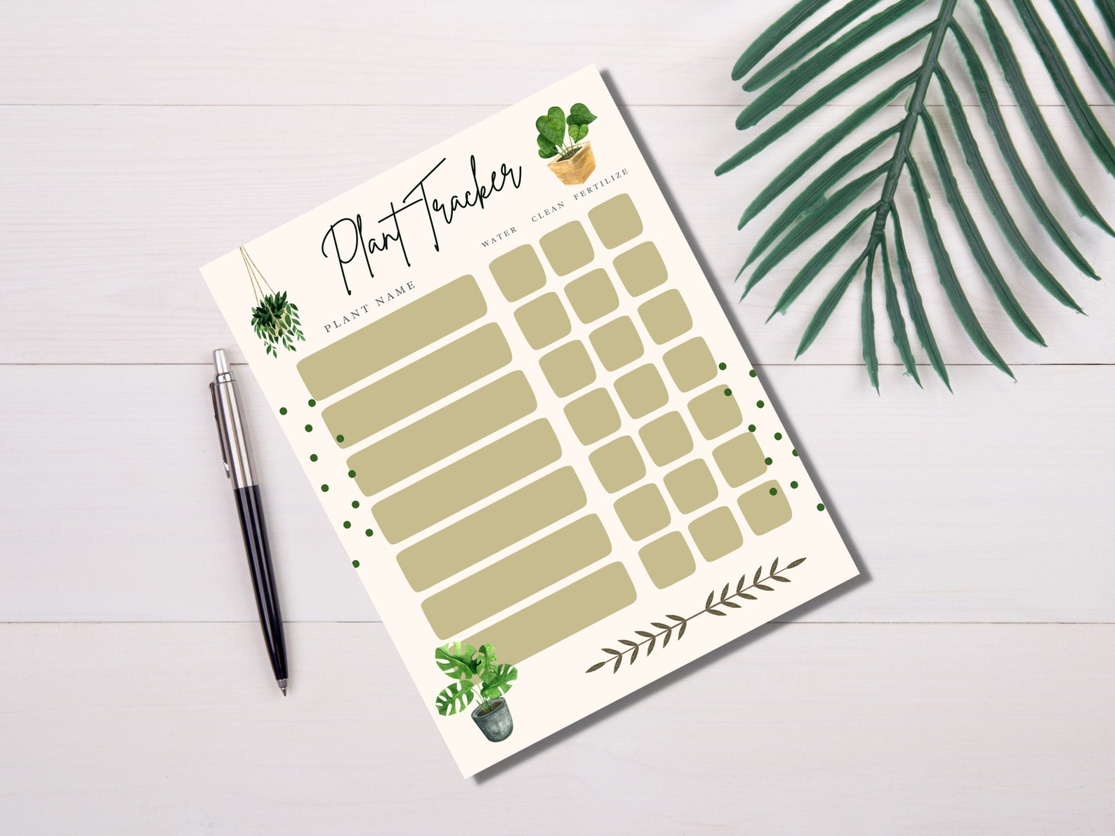 Printable Plant Watering Schedule Chart | Plant Fertilizer Chart ...