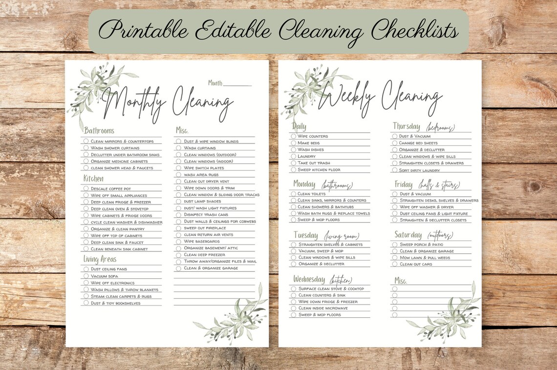 EDITABLE Printable Ultimate Life Organizer Planner Bundle - Etsy