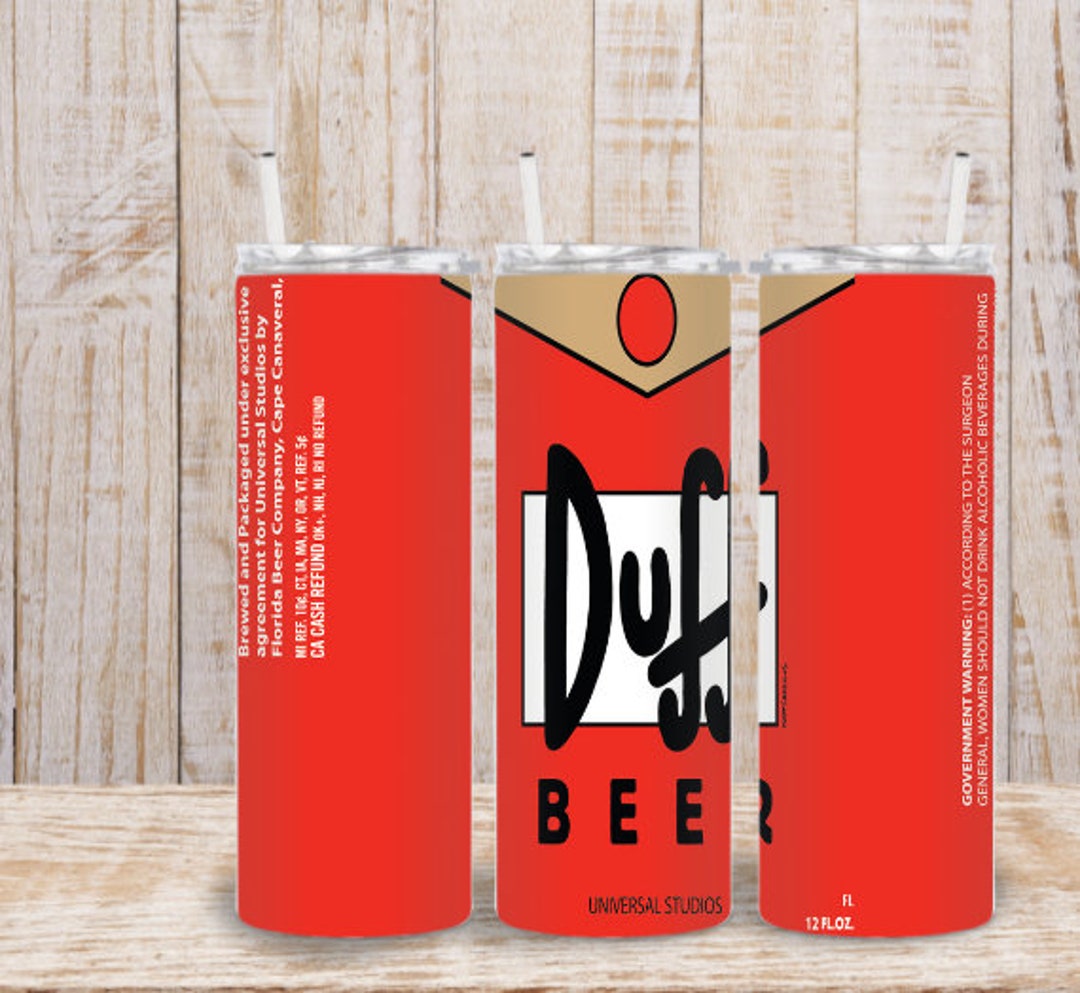 DUFF BEER 20Z Tumbler Wrap - Etsy
