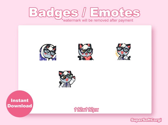 4 X Badges / Emotes Twitch Raymond Discord Twitch Stream | Etsy