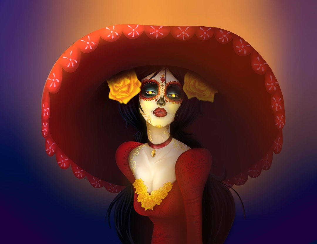 La Muerte Art Print - Etsy