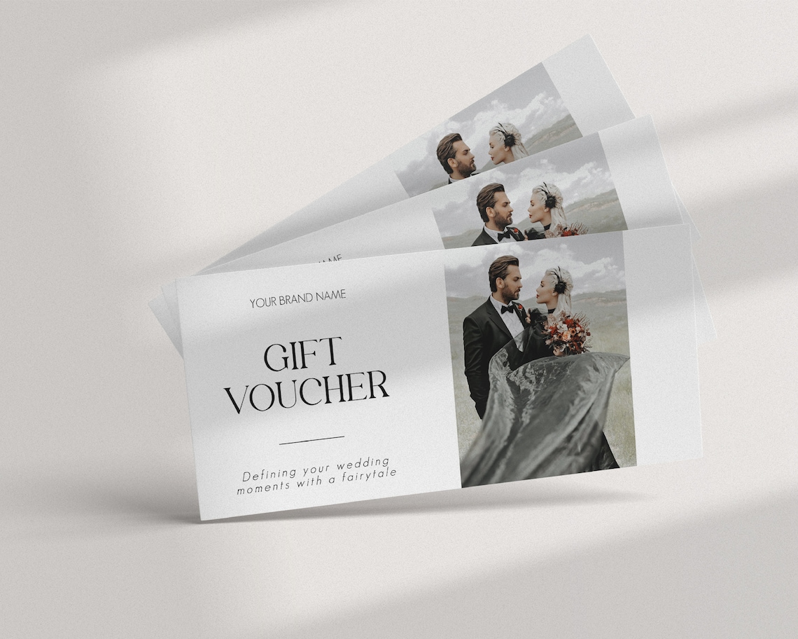 Editable Gift Voucher Template, Minimalist Gift Certificate Template ...