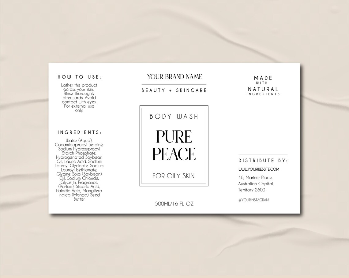 Editable Bath Product Label Template Printable Bath Product - Etsy