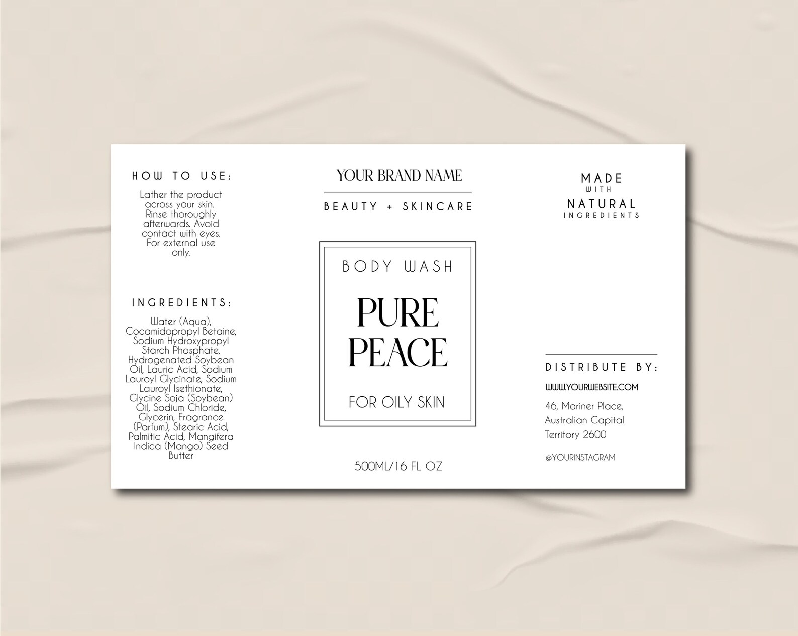 Editable Bath Product Label Template Printable Bath Product - Etsy