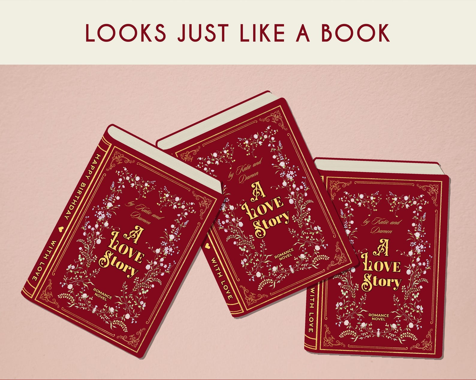 Editable Book Birthday Card Template, Printable Luxury Card for ...