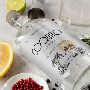 Editable Coquito Bottle Label Template Printable Alcoholic - Etsy Australia