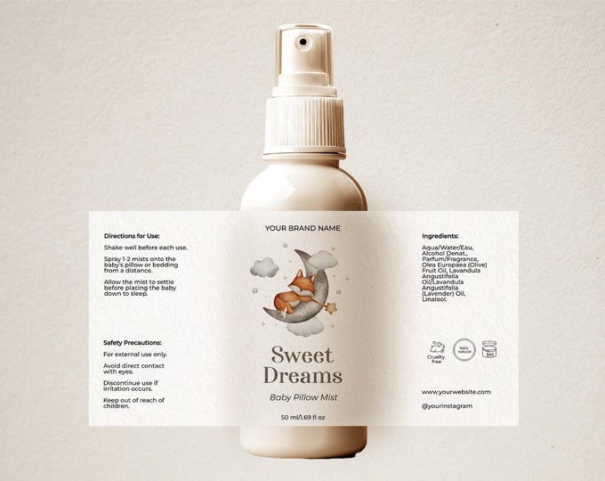 Editable Hair Growth Oil Label Template, Printable Minimalist Hair Oil ...