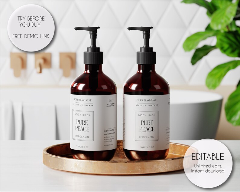 Editable Bath Product Label Template Printable Bath Product - Etsy