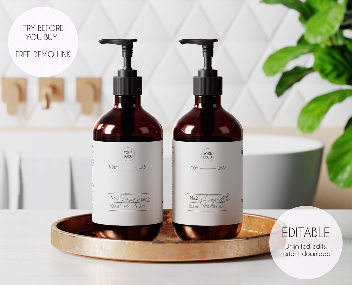 Editable Bath Product Label Template Printable Bath Product - Etsy
