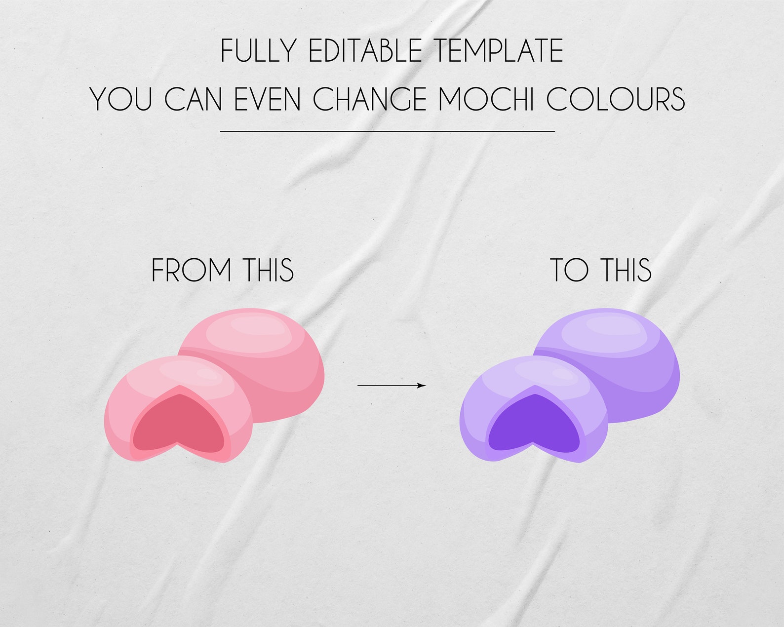 Editable Mochi Menu Template, Printable Mochi Menu Template, Japanese ...