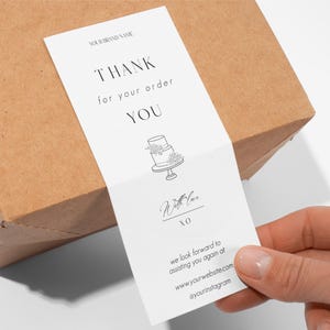 Editable Cake Box Seal Label Template, Custom Cake Box Sticker Template ...