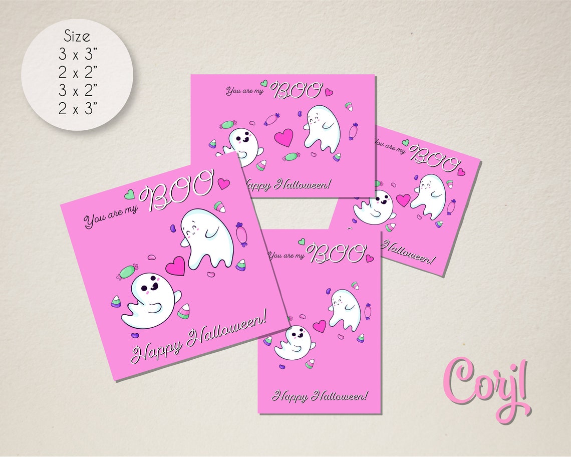 Editable You Are My Boo Candle Label Template, Printable Playful ...