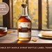 Editable Luxury Maple Syrup Label Template, Printable Homemade Maple ...