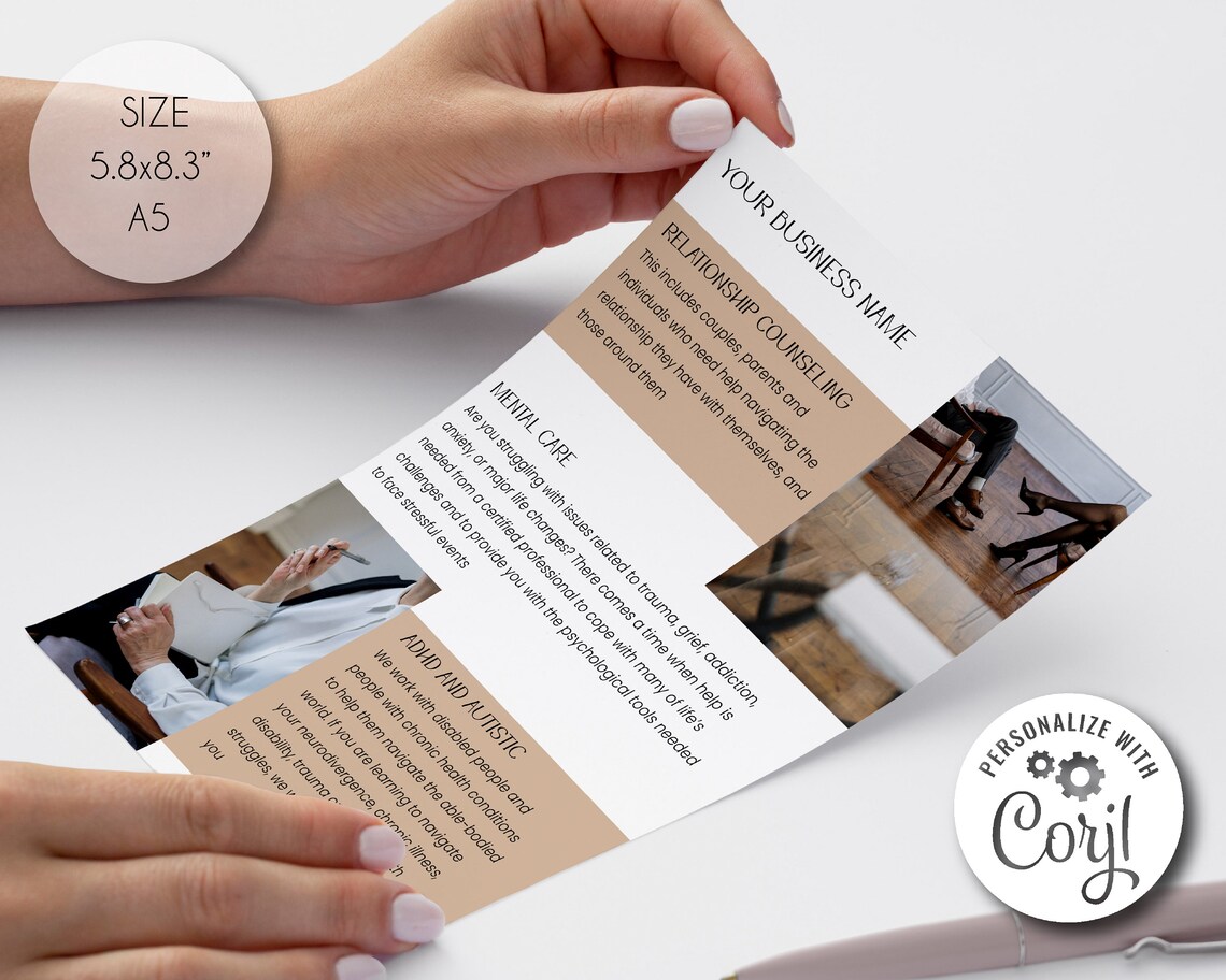 Editable Counseling Psychology Flyer Template, Minimalist Mental Health ...