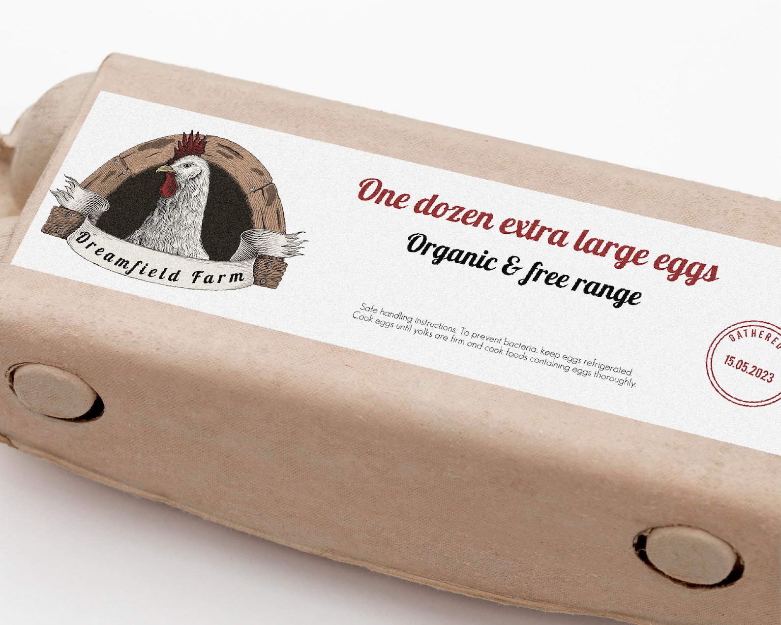 Editable Egg Carton Label Template, DIY Farm Label, Customizable Egg ...