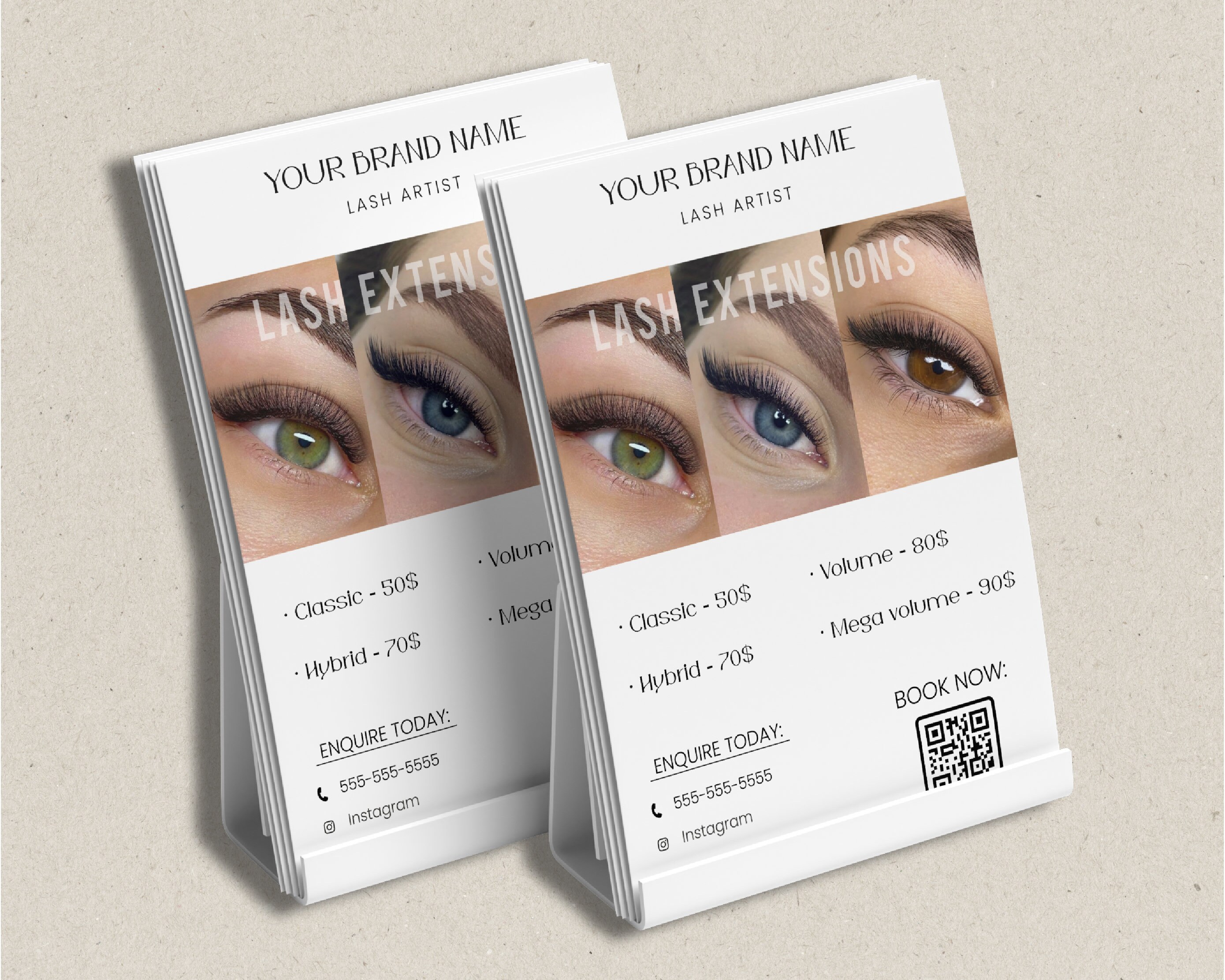 Editable Lash Extensions Flyer Template Custom Lash - Etsy Australia