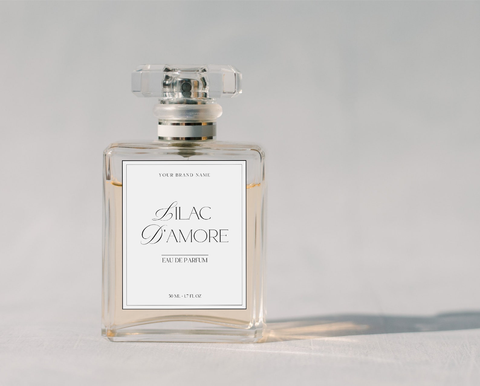 Editable Luxury Perfume Bottle Label Template, Custom Perfume Label ...