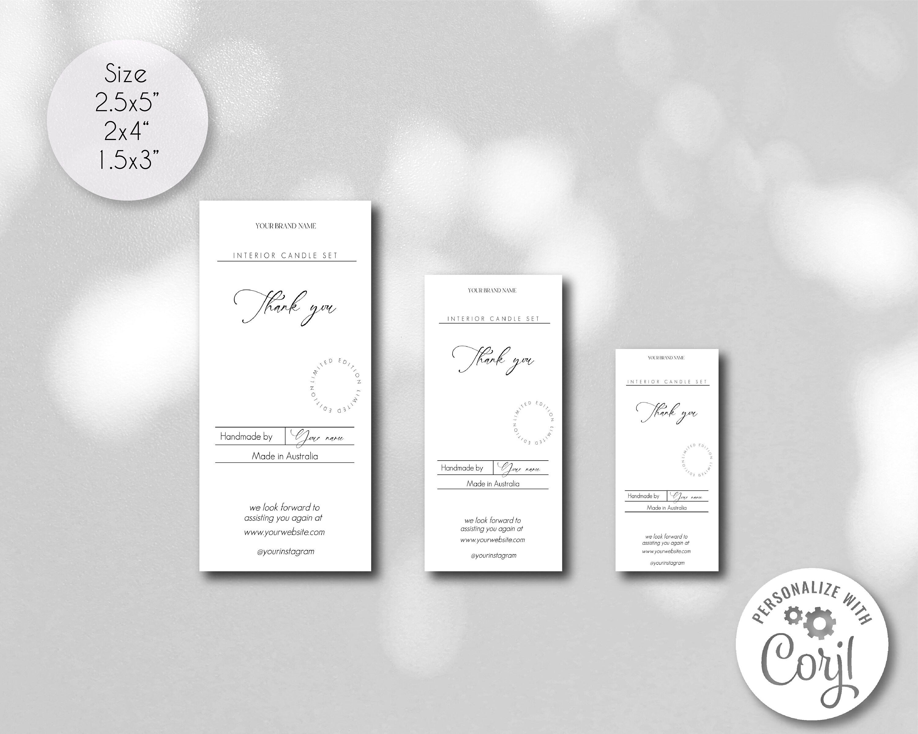 Editable Box Seal Label Custom Box Sticker Template Box Packaging
