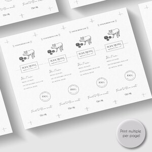 Truffle Oil Bottle Label Printable Editable Truffle Infused - Etsy