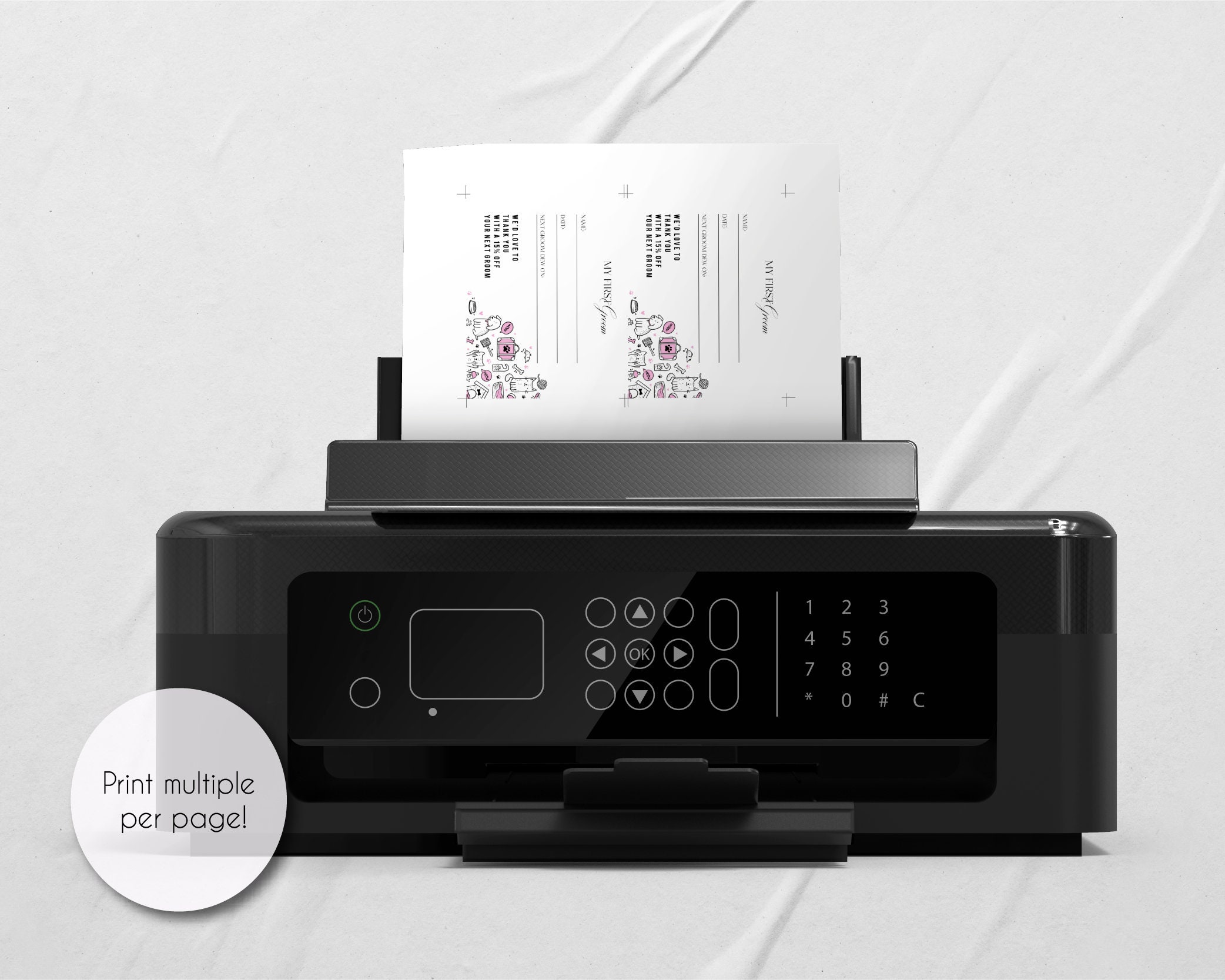 Editable My First Groom Certificate Template, Minimalist Pet Groomer ...