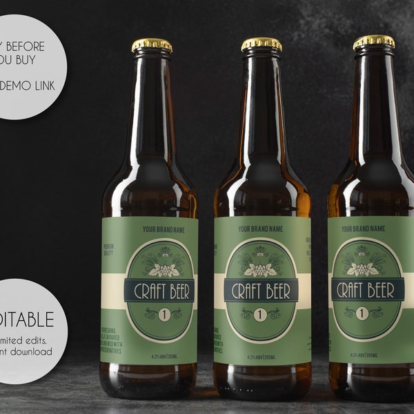 Custom Beer Label - Etsy