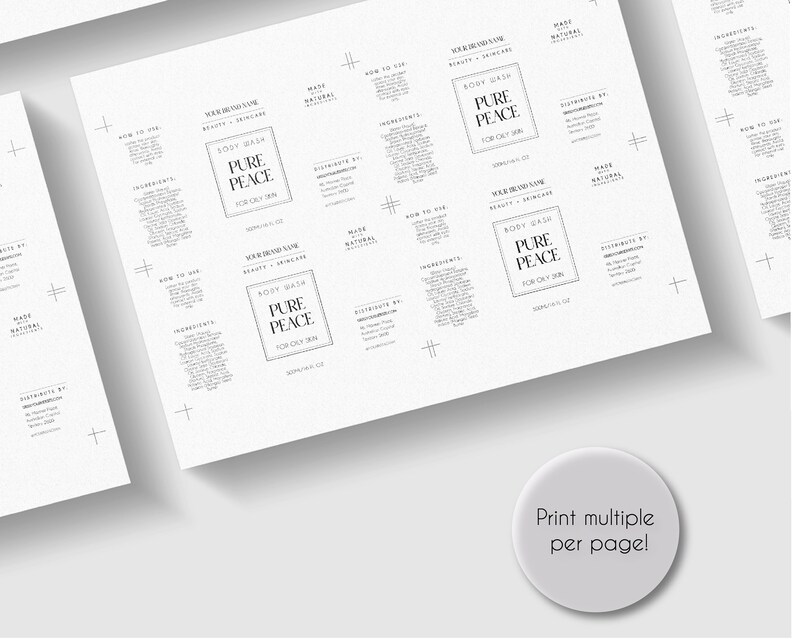 Editable Bath Product Label Template Printable Bath Product - Etsy