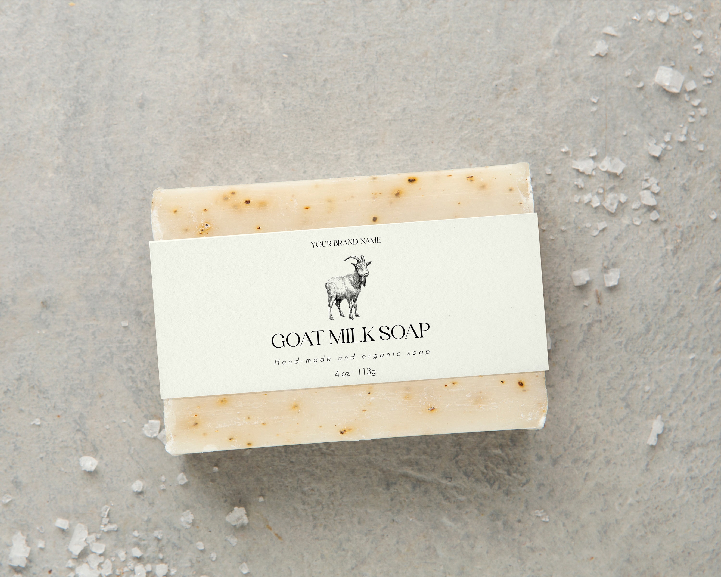 Editable Goat Milk Soap Label Template, Minimalist Goat's Milk Soap ...